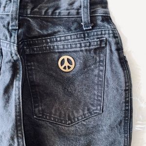 Moschino | Jeans | Vintage Moschino Jeans Peace Sign Amulet | Poshmark